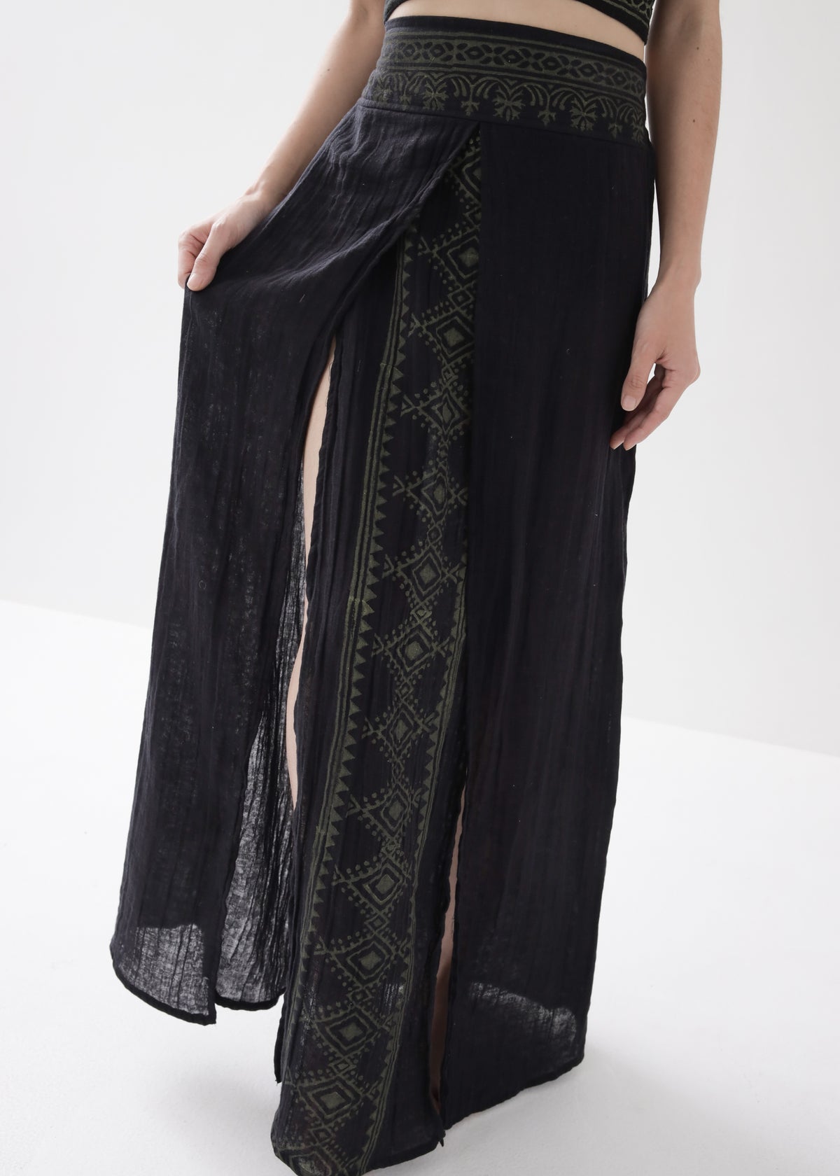 [KujA goddess] ブロックプリント エジプシャンスカート | KujA